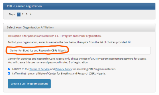 How to complete CITI courses – SURER Project